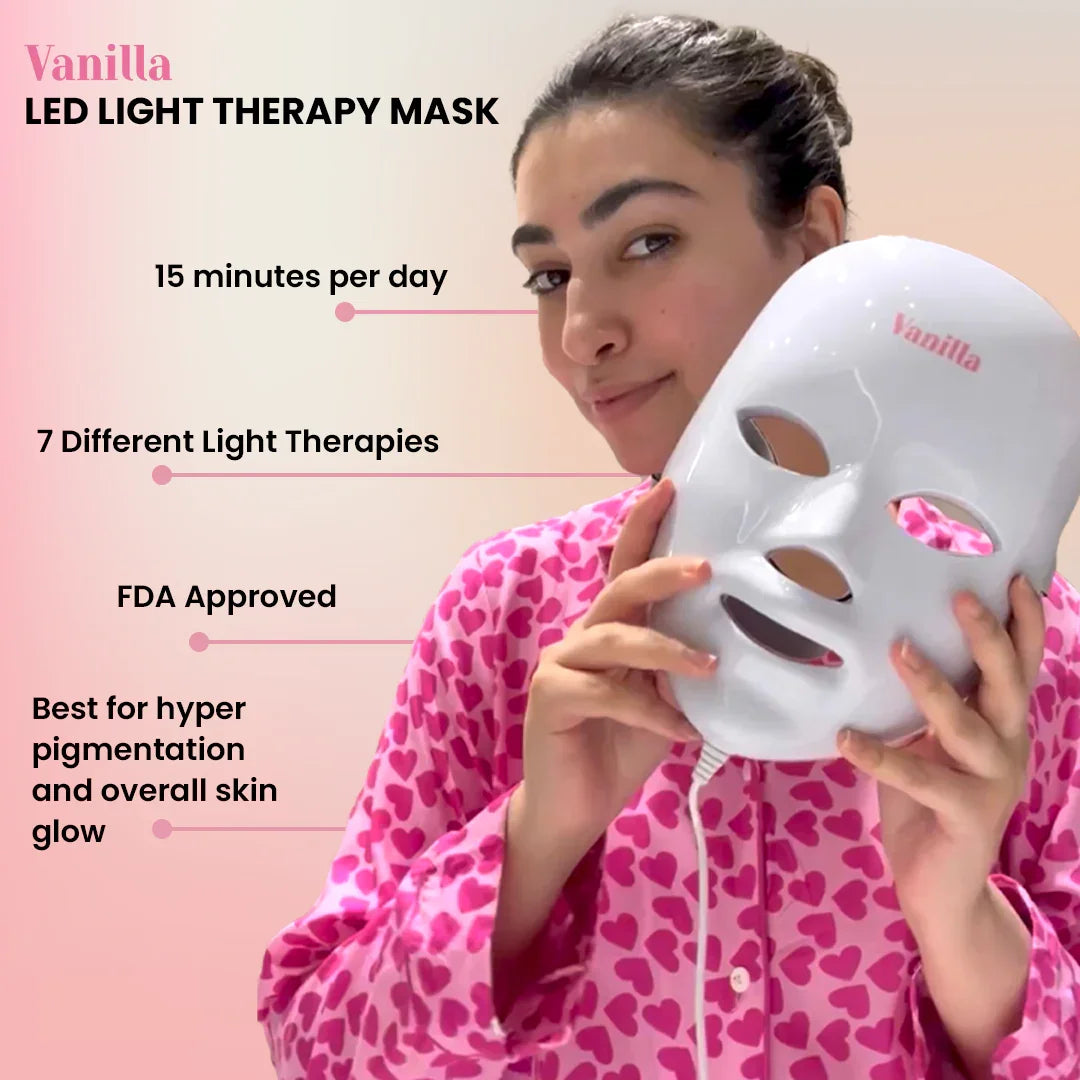 RadiantGlo LED face mask in Pakistan – Vanilla